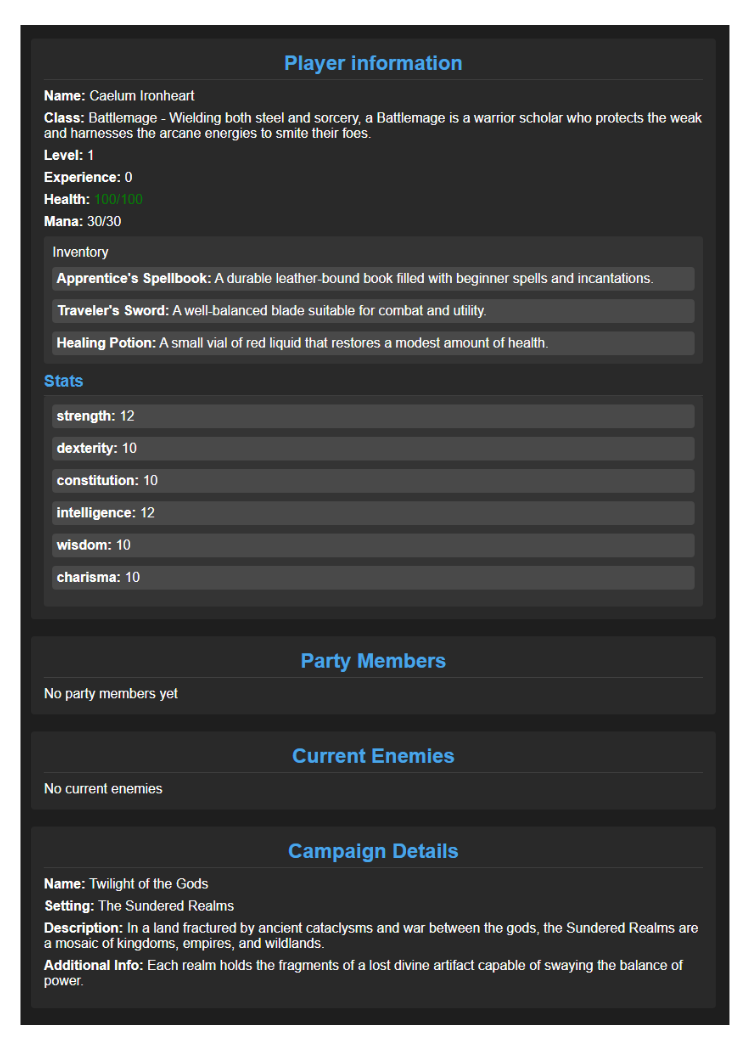 🔥 A Foray into Fantastical Worlds with GPT RPG: Javascript Edition (Part 1)